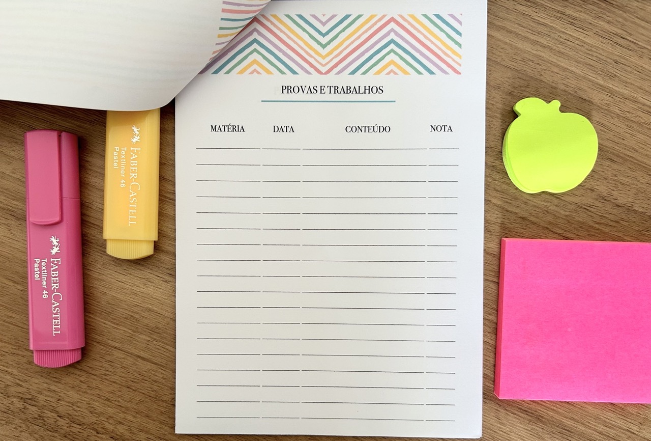 Planner de Estudos para Imprimir - Foco na Produtividade